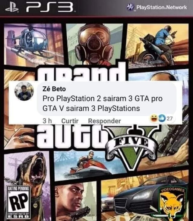 Pro PlayStation 2 Sairam 3 GTA Pro GTA V Sairam 3 PlayStations Curtir ...