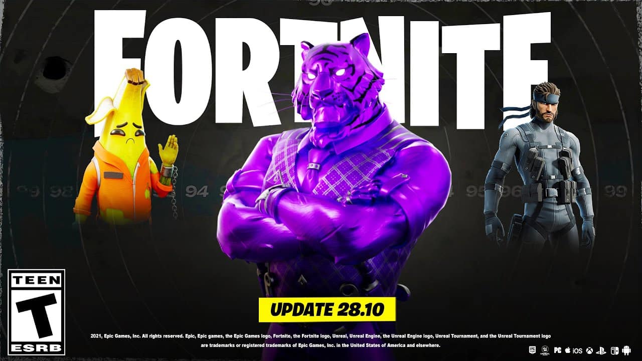 Fortnite-Update 28.10 für Version 1.000.122 veröffentlicht am 23 ...